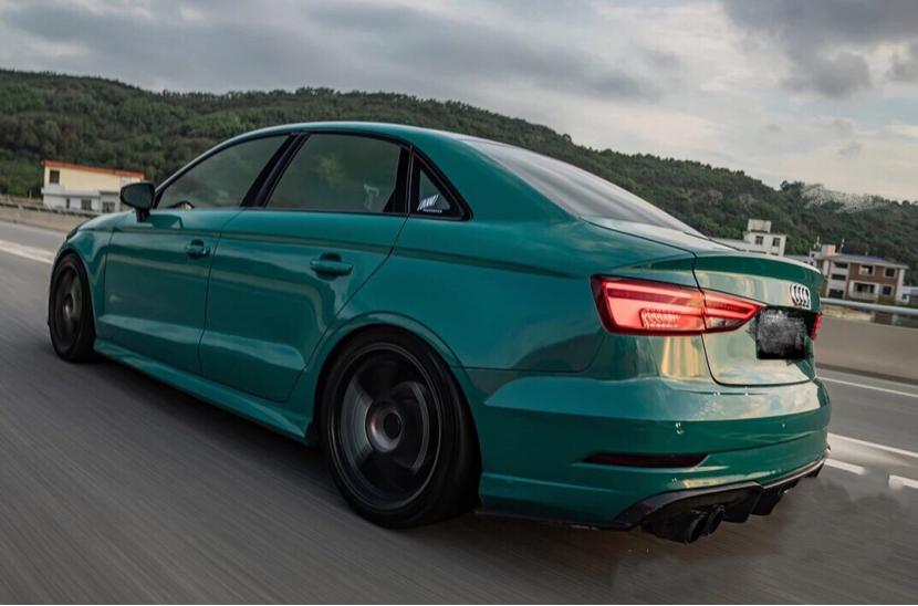 Audi S3 color change paint storm green - iMedia